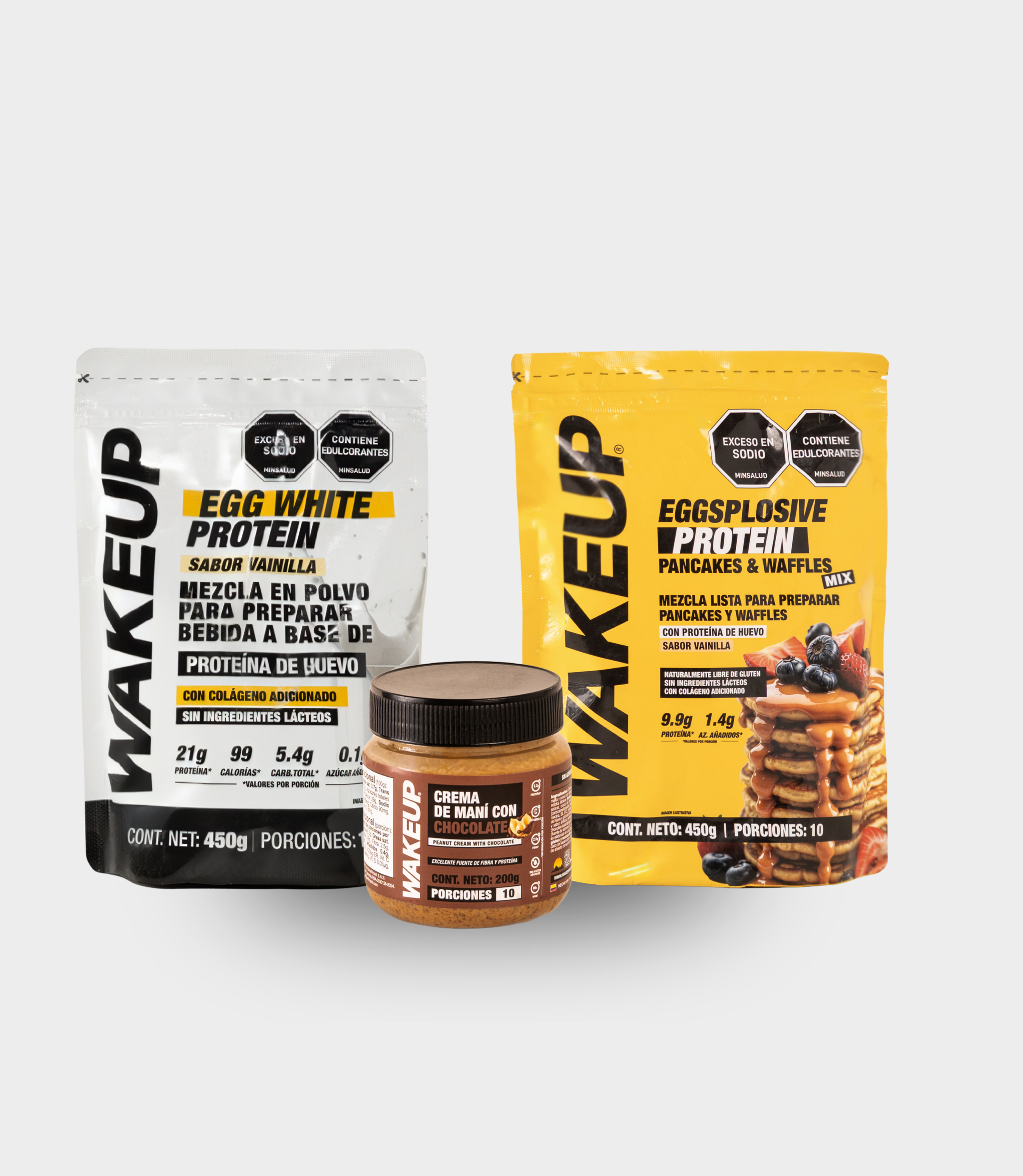 Kit Power Sabor + Proteína WAKEUP | Desayuno Alto en Proteína y Sabor